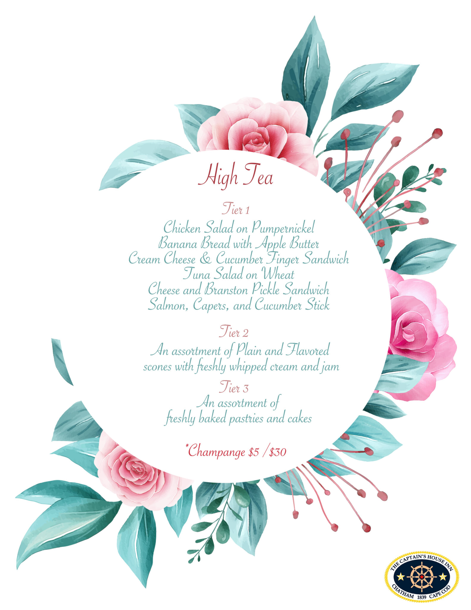 Food & Drink at Captain's House Inn